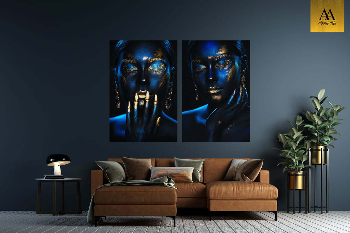 Schilderij Miss Blue - About Arts